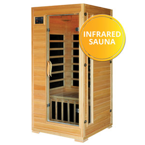 Heatwave 1-2 Person Hemlock Infrared Sauna with 4 Carbon Heaters & Reviews | Wayfair